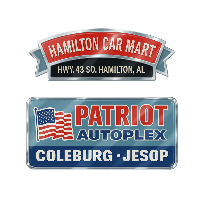 Chrome Car Dealer Decals – Classic Printing & Signs